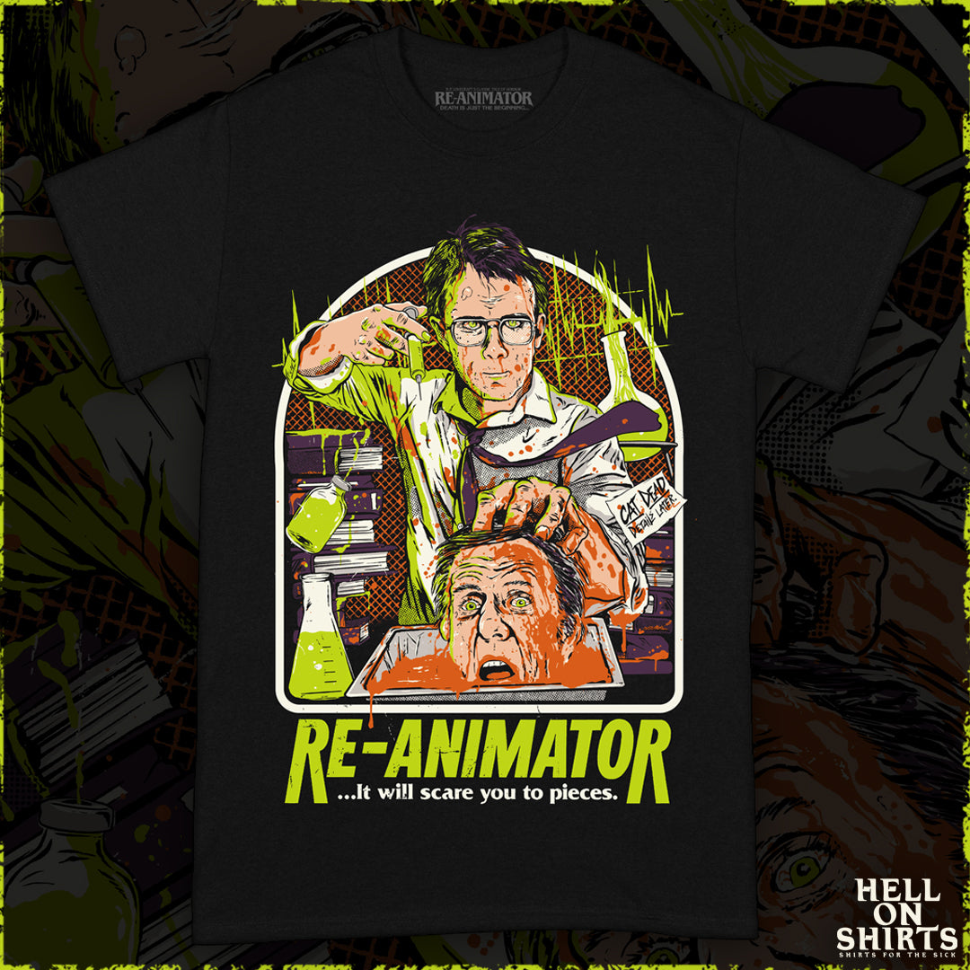 RE-ANIMATOR "TALKING HEAD" T-SHIRT – HELL ON SHIRTS